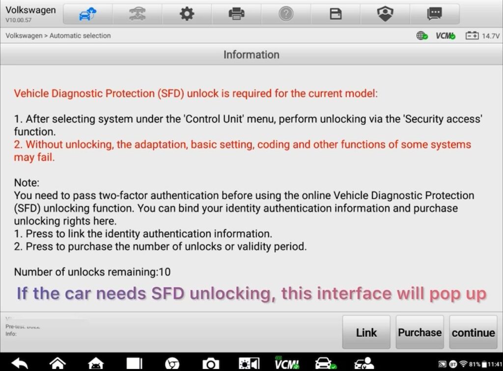 How to Online Unlock VAG SFD with Autel MaxiSys (Purchase Tokens in Device)? | OBDII365.com ...