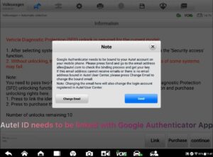 How to Online Unlock VAG SFD with Autel MaxiSys (Purchase Tokens in Device)? | OBDII365.com ...