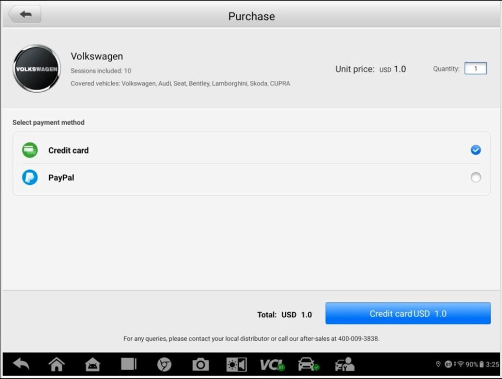How to Online Unlock VAG SFD with Autel MaxiSys (Purchase Tokens in Device)? | OBDII365.com ...